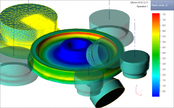 Ring and wheel rolling | QForm