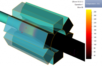 Rotary swaging and radial forging | QForm